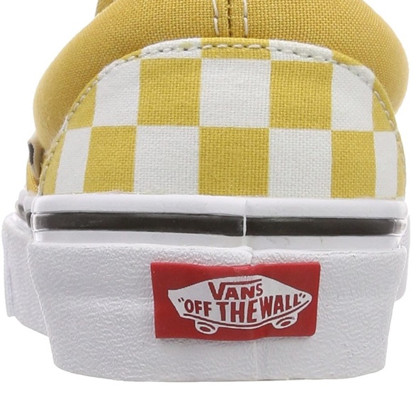 Vans | Shoes | Brand New Never Worn Vans Mustard Check Slip Ons | Poshmark